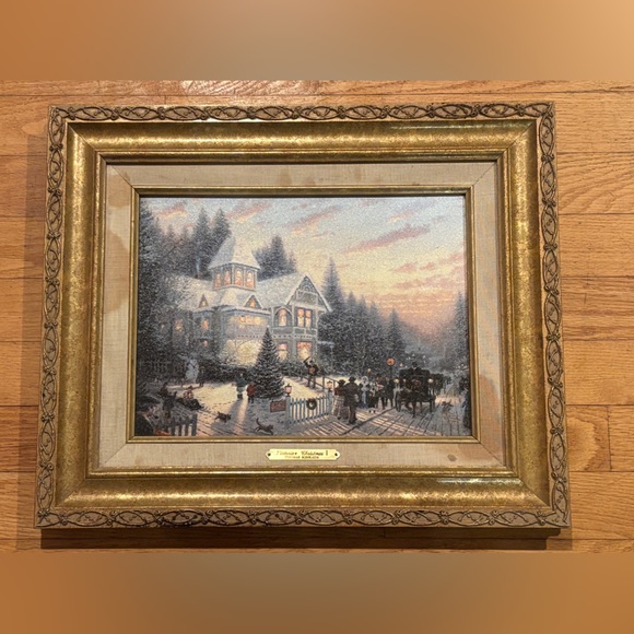 Thomas Kinkade | Art | Thomas Kinkade Victorian Christmas Reproduction ...